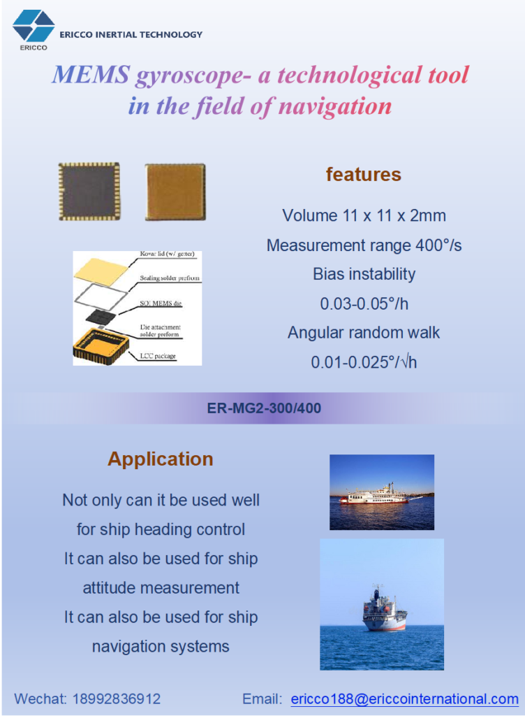 MEMS Gyroscope- a Technological Tool in the Field of Navigation